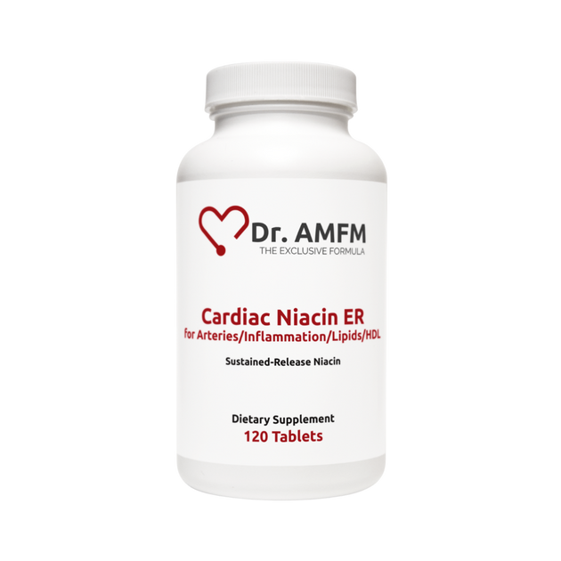 Cardiac Niacin ER for Arteries/Inflammation 120ct – Dr. AMFM Heart ...